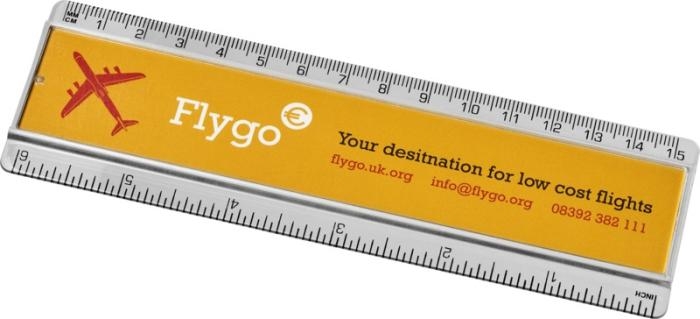 Righello Ellison da 15 cm in plastica con inserto di carta