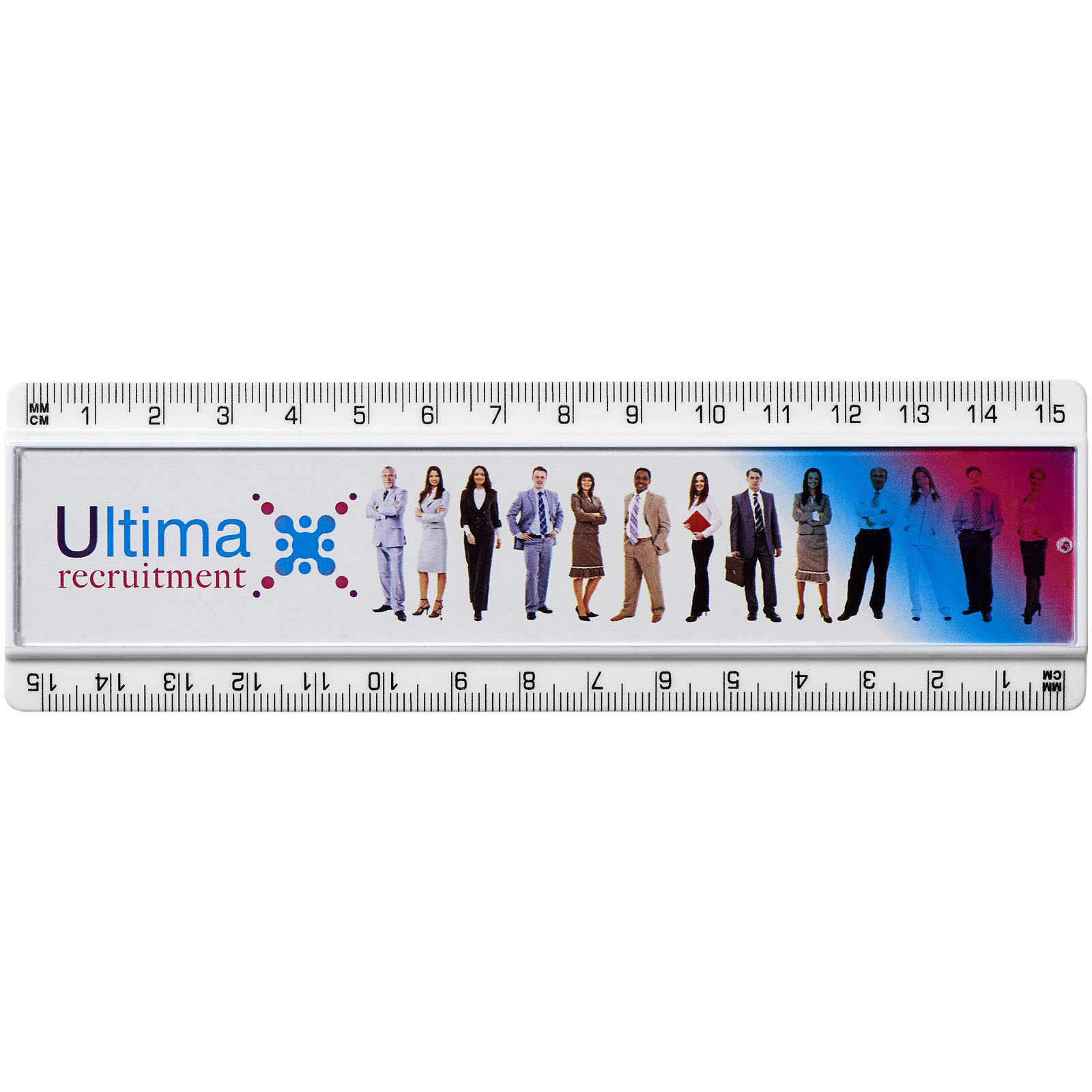 Righello Ellison da 15 cm in plastica con inserto di carta