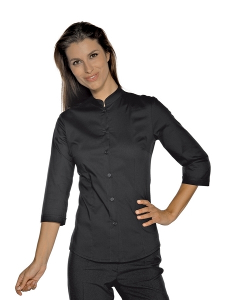 Camicia bianca donna manica 3/4 con il tuo logo | Stampasi