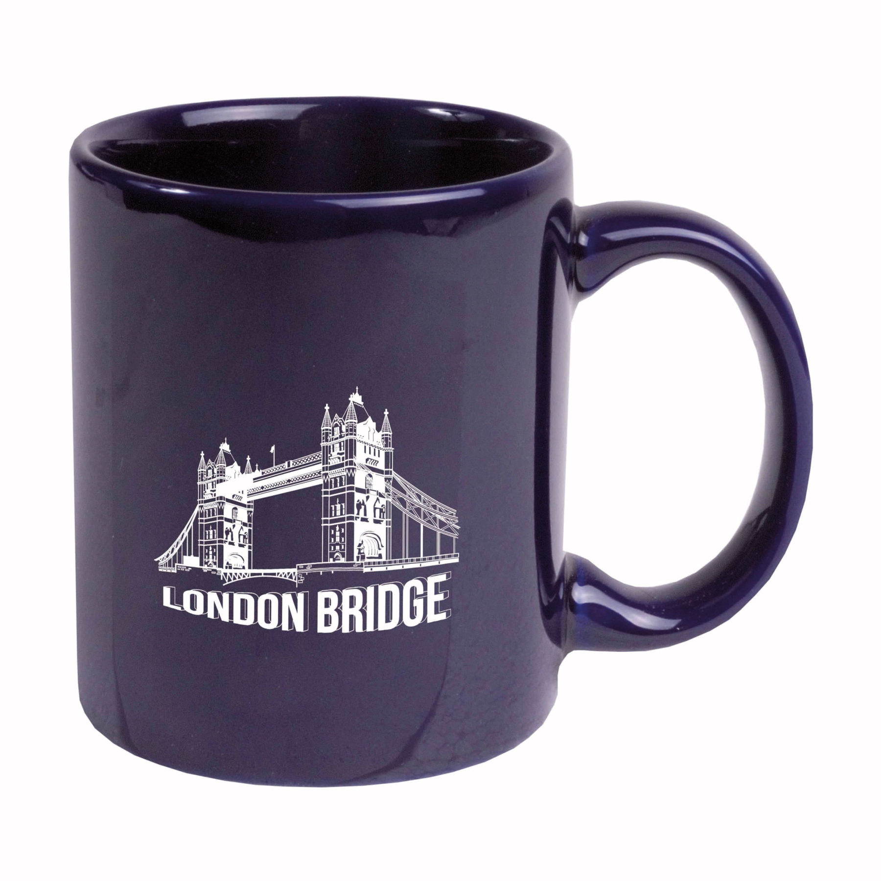 Tazze ceramica personalizzate blu con il logo | Stampasi.it