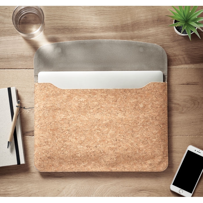 Porta laptop in sughero con pat