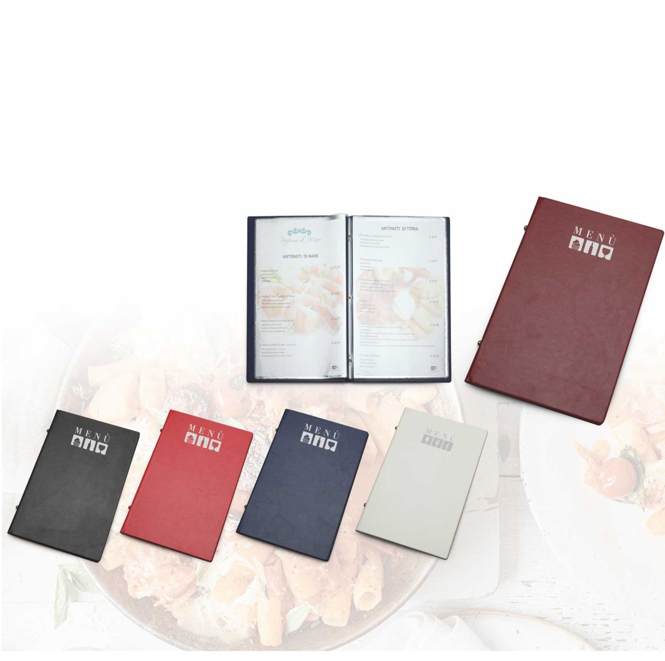 Porta menu ristorante personalizzato con logo | Stampasi