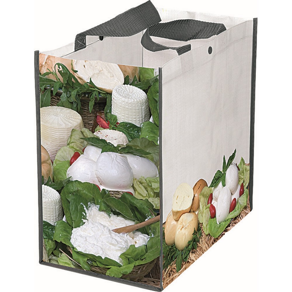 Borsa Shopper Formaggi Mileko personalizzata con logo