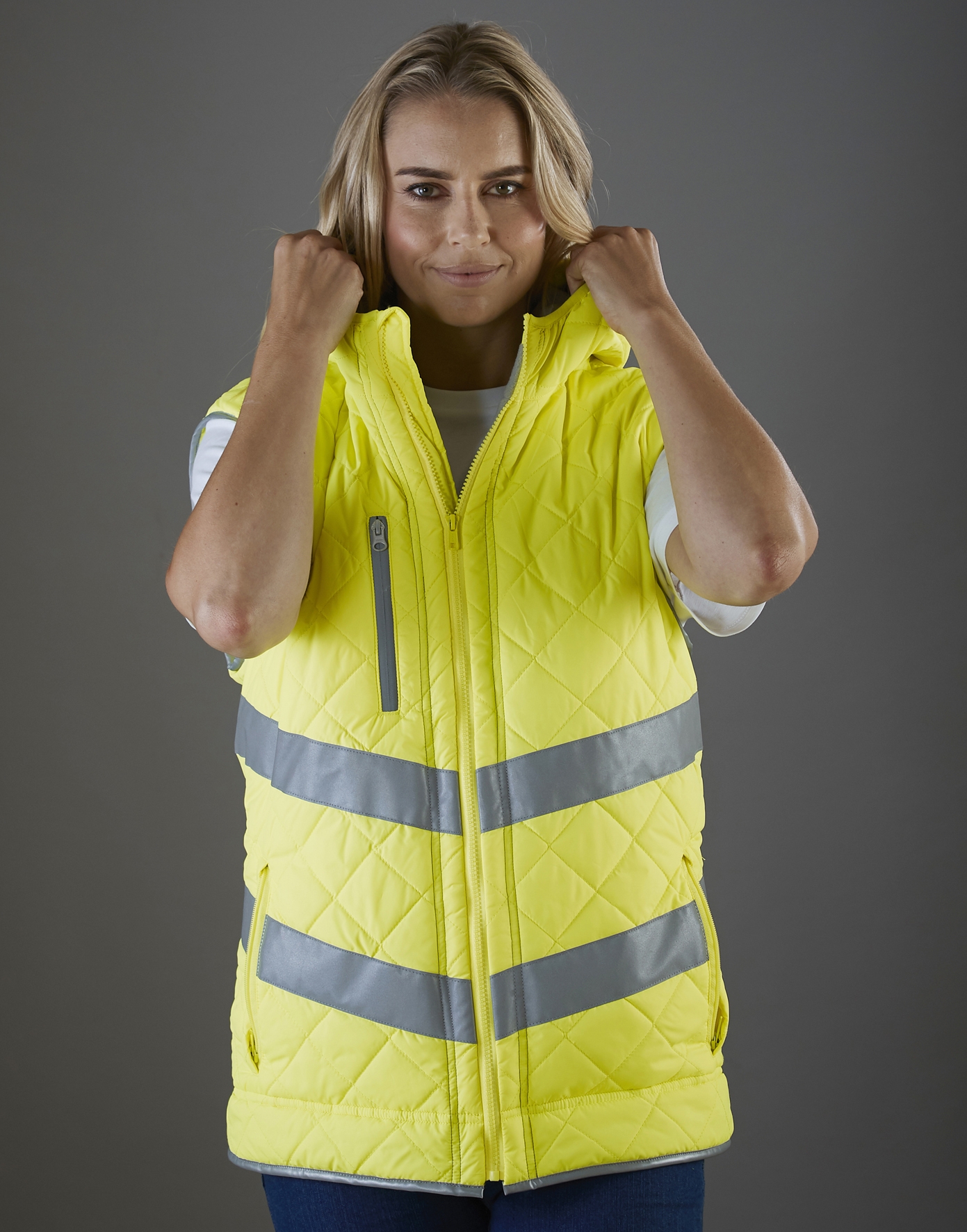 Fluo Kensington Hooded Gilet - YOKO