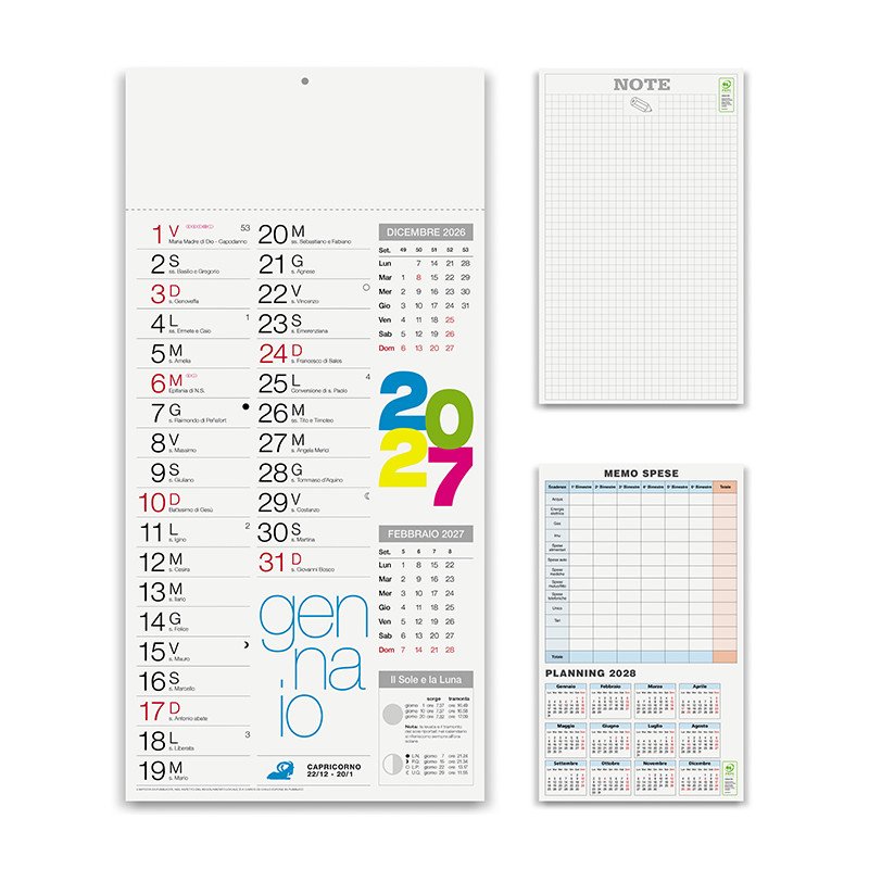 Calendario olandese personalizzato con logo-Stampasi