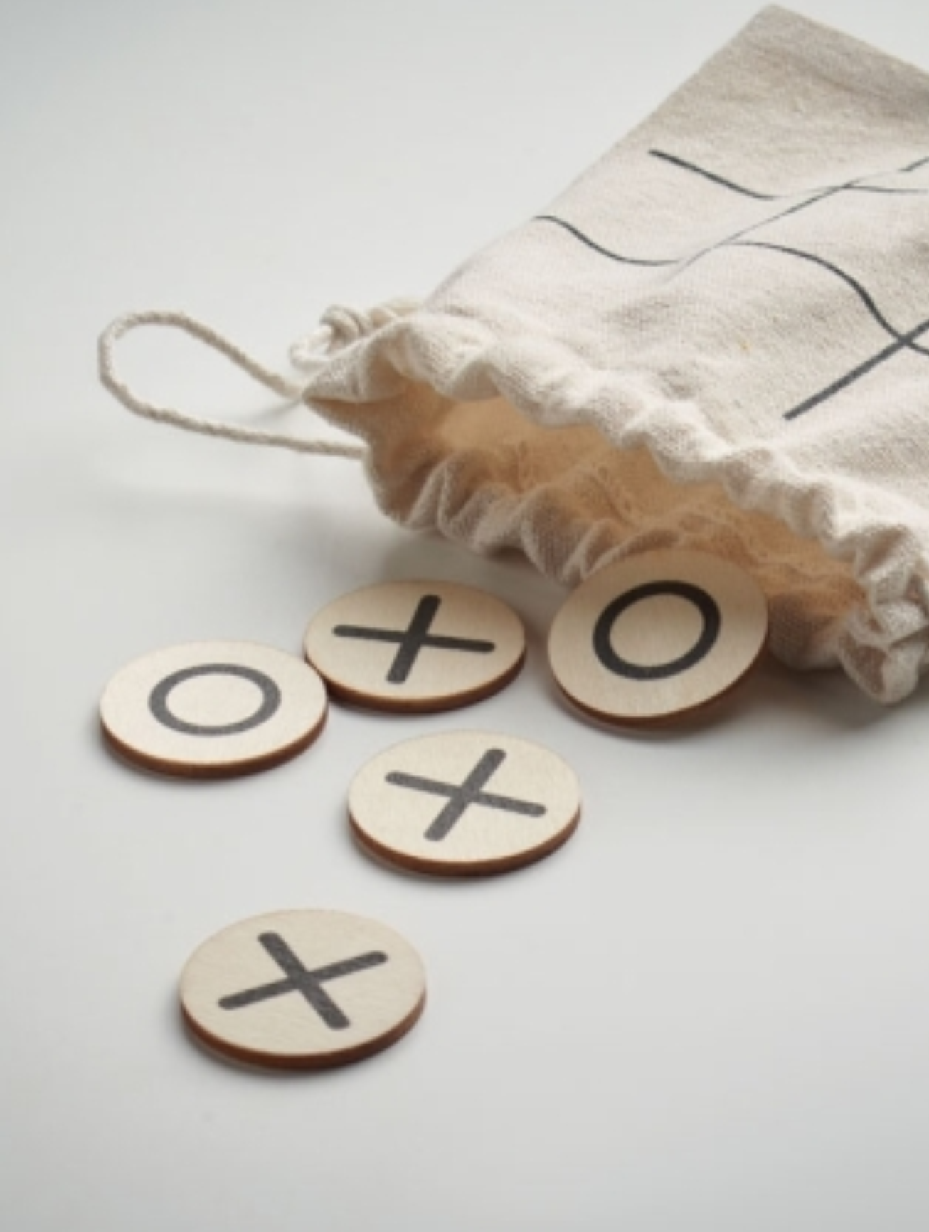 Gioco del tris in legno personalizzato con logo | Stampasi