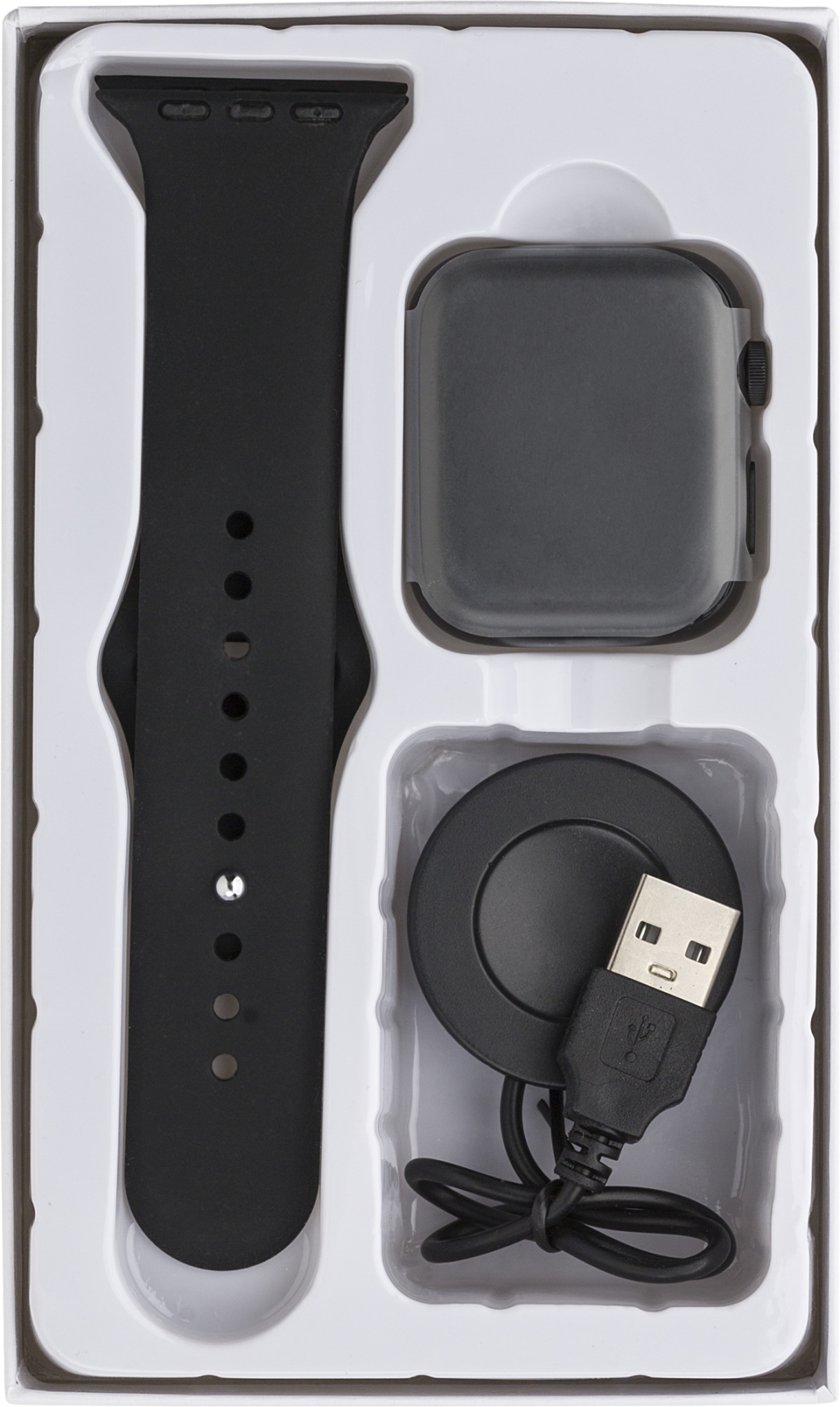Smartwatch in PC/PVC con cinturino regolabile
