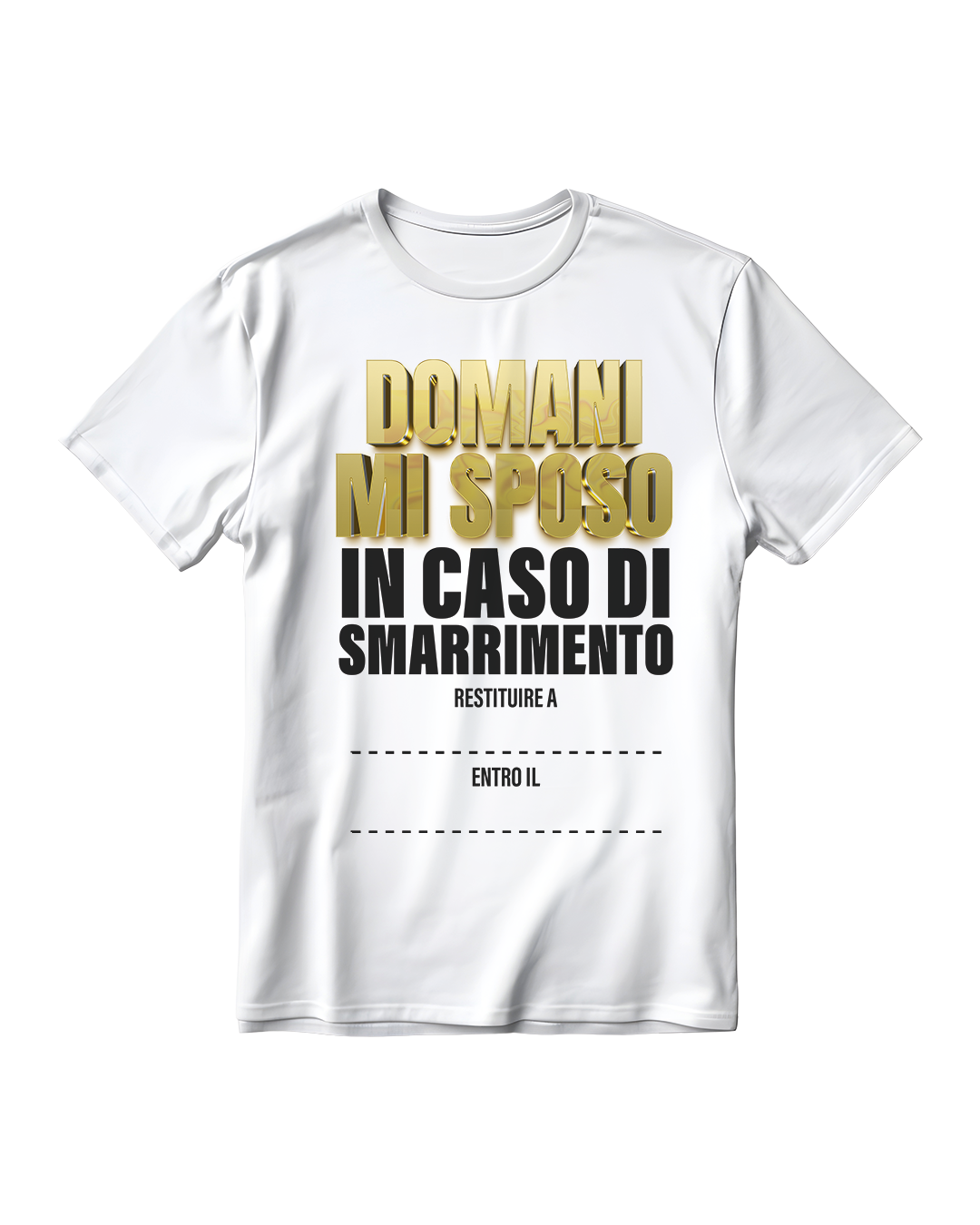 Maglietta addio al celibato personalizzata | StampaSi