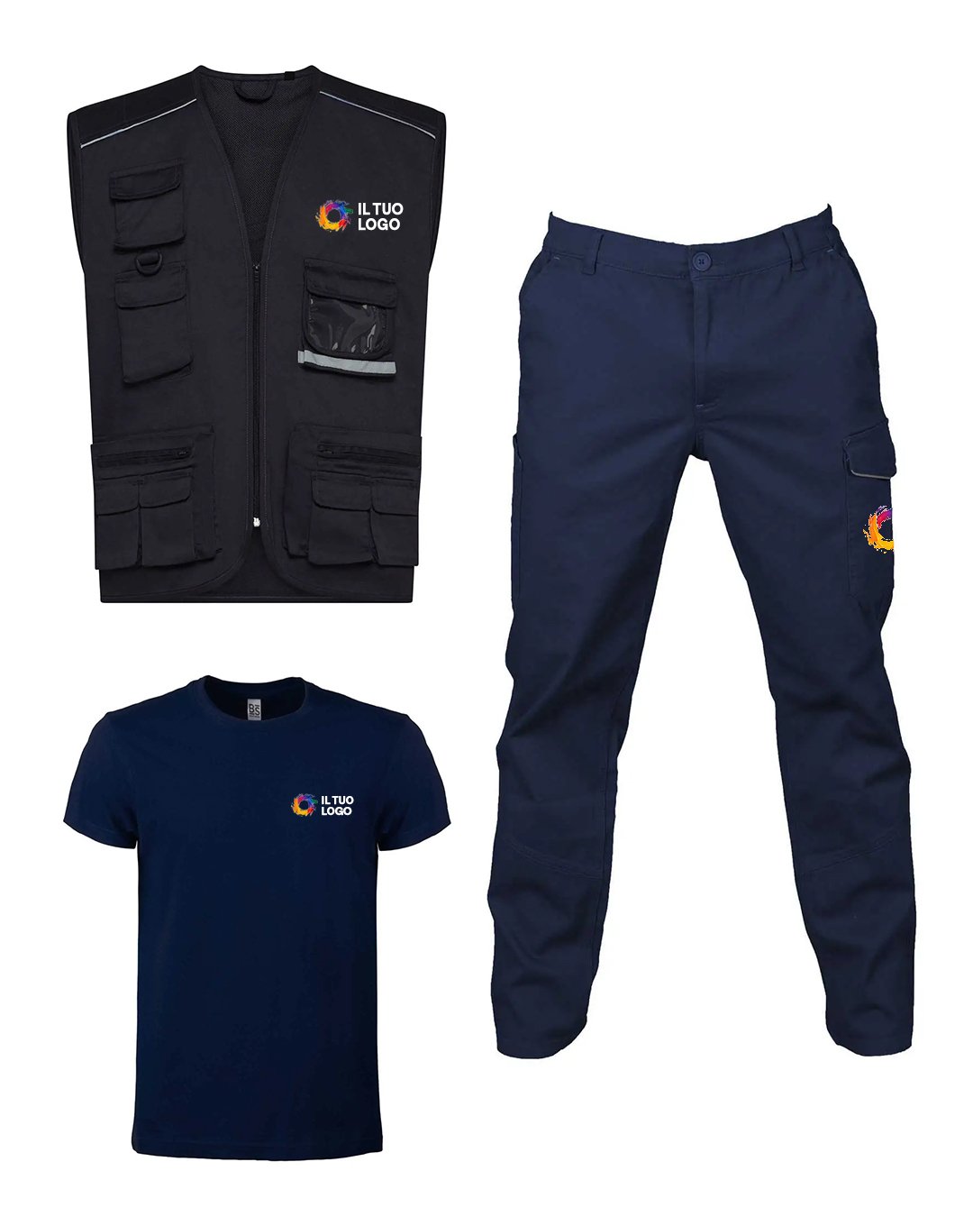 Kit da lavoro con abbigliamento personalizzabile - StampaSi
