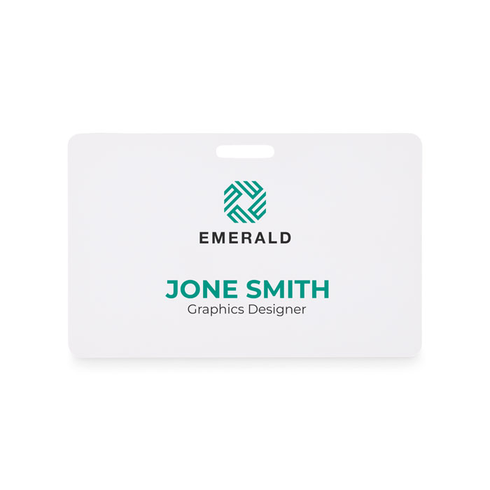 Badge 54x86 mm formato standard per eventi e ufficio Badsmall