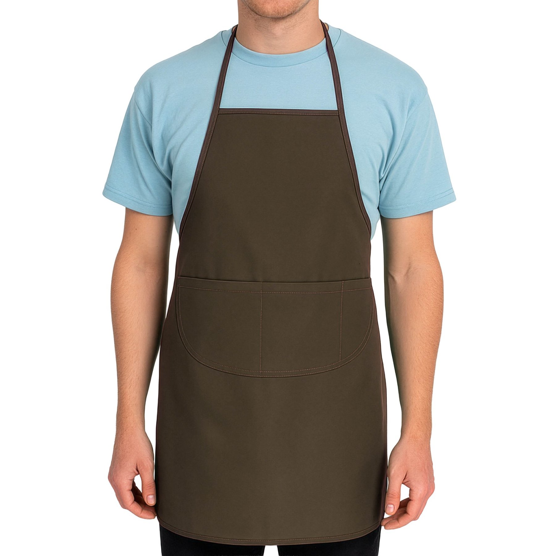 Grembiule adulto in tessuto misto personalizzabile Chef Basic