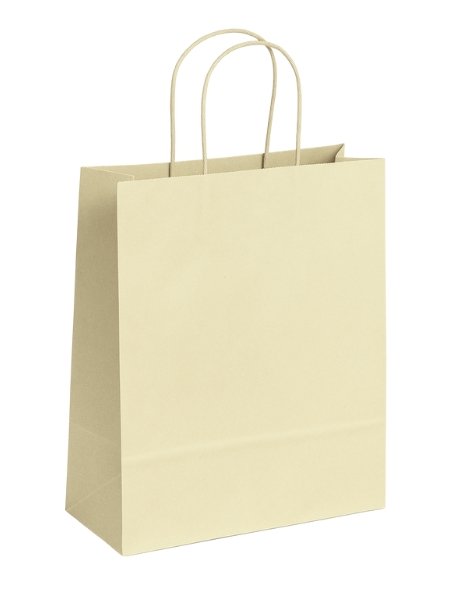 Buste in carta bianca stampata - 32x10x27+5 cm