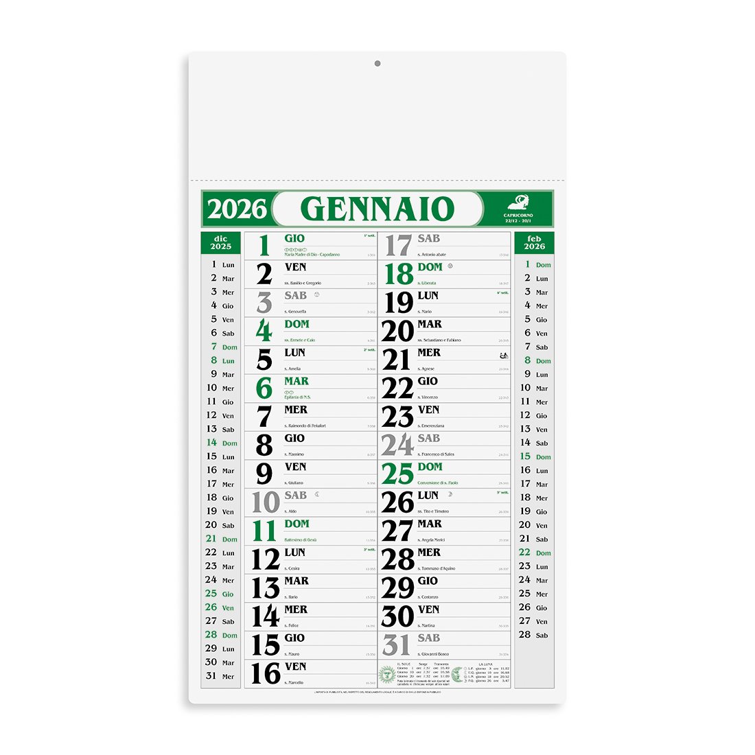 Calendari personalizzati economici formato maxi | Da 0,88