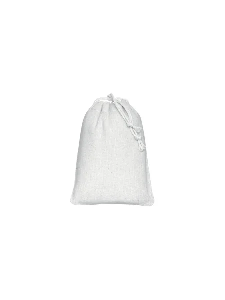 Sacchetto in cotone 120 g/m2 con chiusura a strozzo, 10 x 14 cm