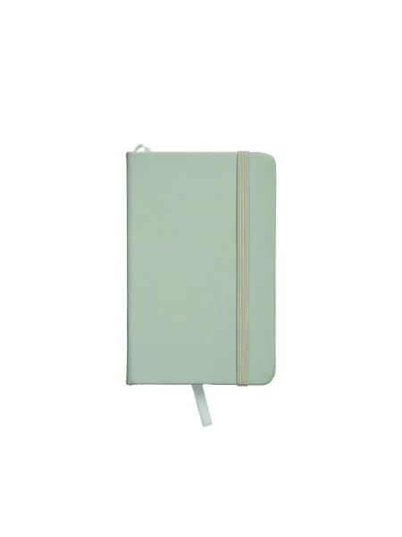 Quaderno con copertina in PU in colori pastello ed elastico di chiusura