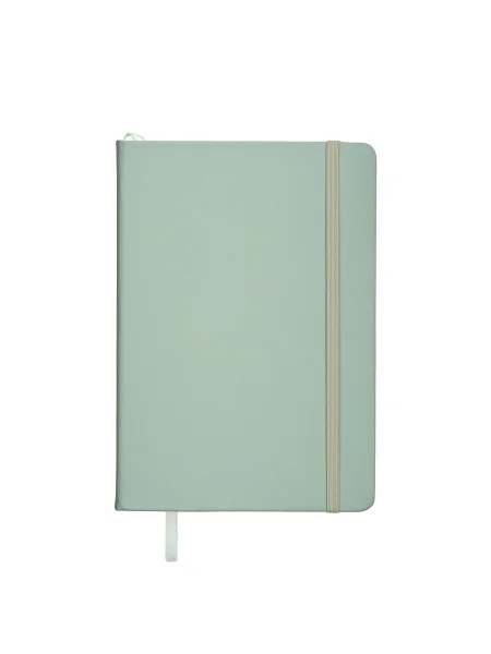 Quaderno con copertina in PU in colori pastello ed elastico di chiusura