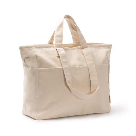 Borsa mare in cotone riciclato 420 g/m² personalizzabile Elara 42 x 37 ...