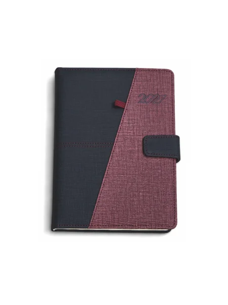 Agenda giornaliera bicolore personalizzabile 15 x 21 cm