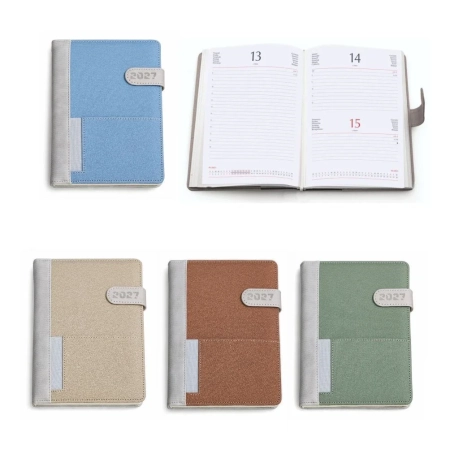 Agenda giornaliera con copertina termovirante personalizzabile 15 x 21 cm