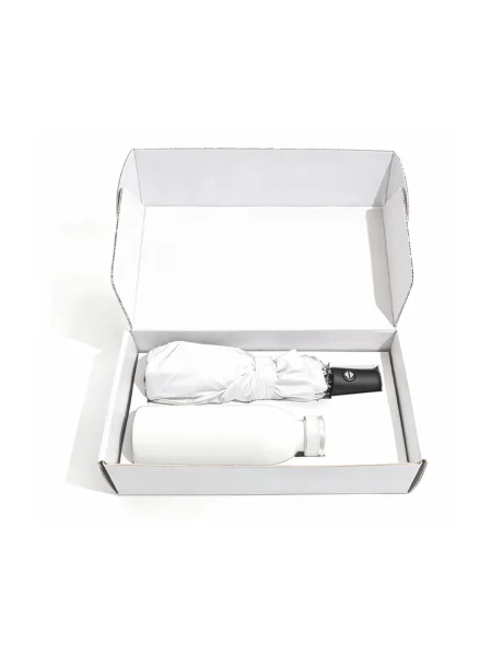 Set regalo ombrello e borraccia personalizzabile Ombry