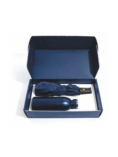 Set regalo ombrello e borraccia personalizzabile Ombry
